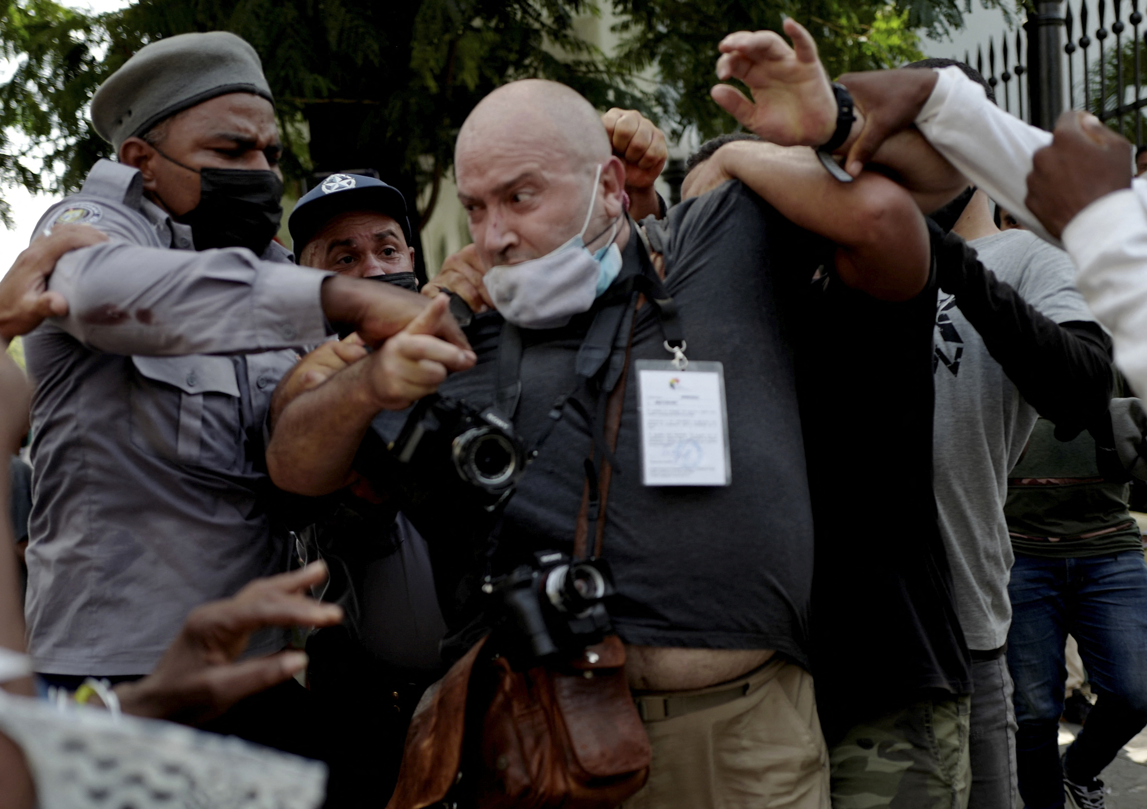 Journalists detained and harassed, internet disrupted amid Cuban ...